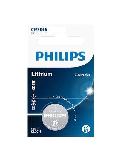 Bateria Lithium 3V CR2016 C/1 Unidade Philips