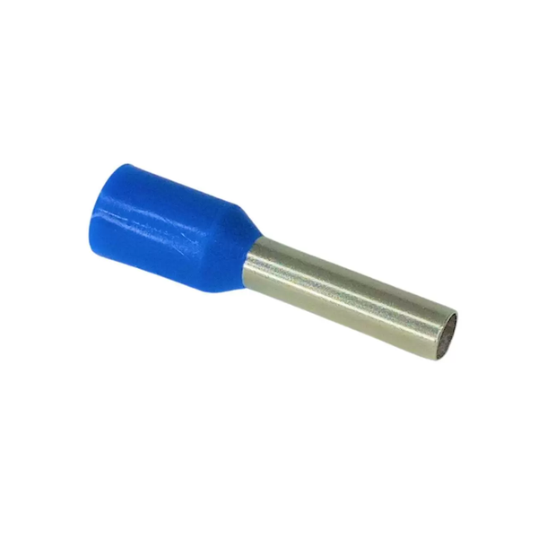 Terminal Tubular simples 2,50mm² Azul c/100 un
